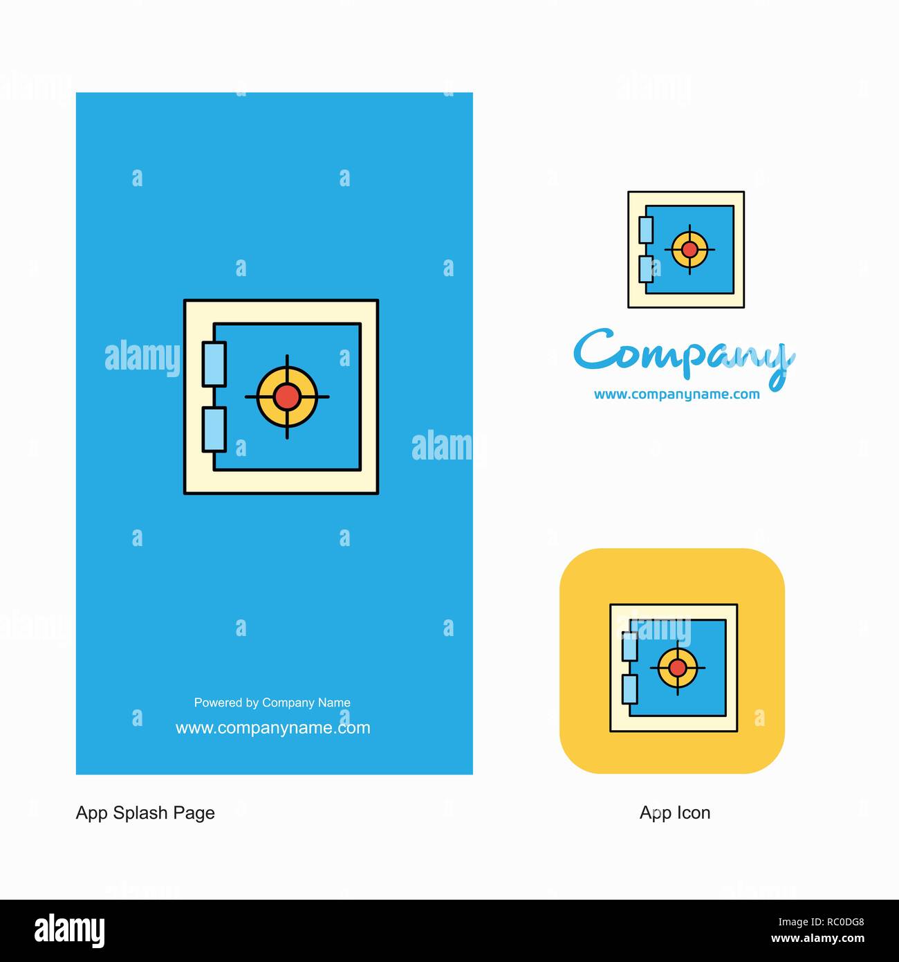 Locker Company Logo App Icon and Splash Page Design. Creative Business ...