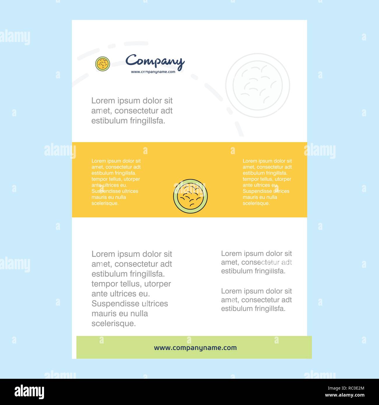 Template layout for Bacteria comany profile ,annual report ...