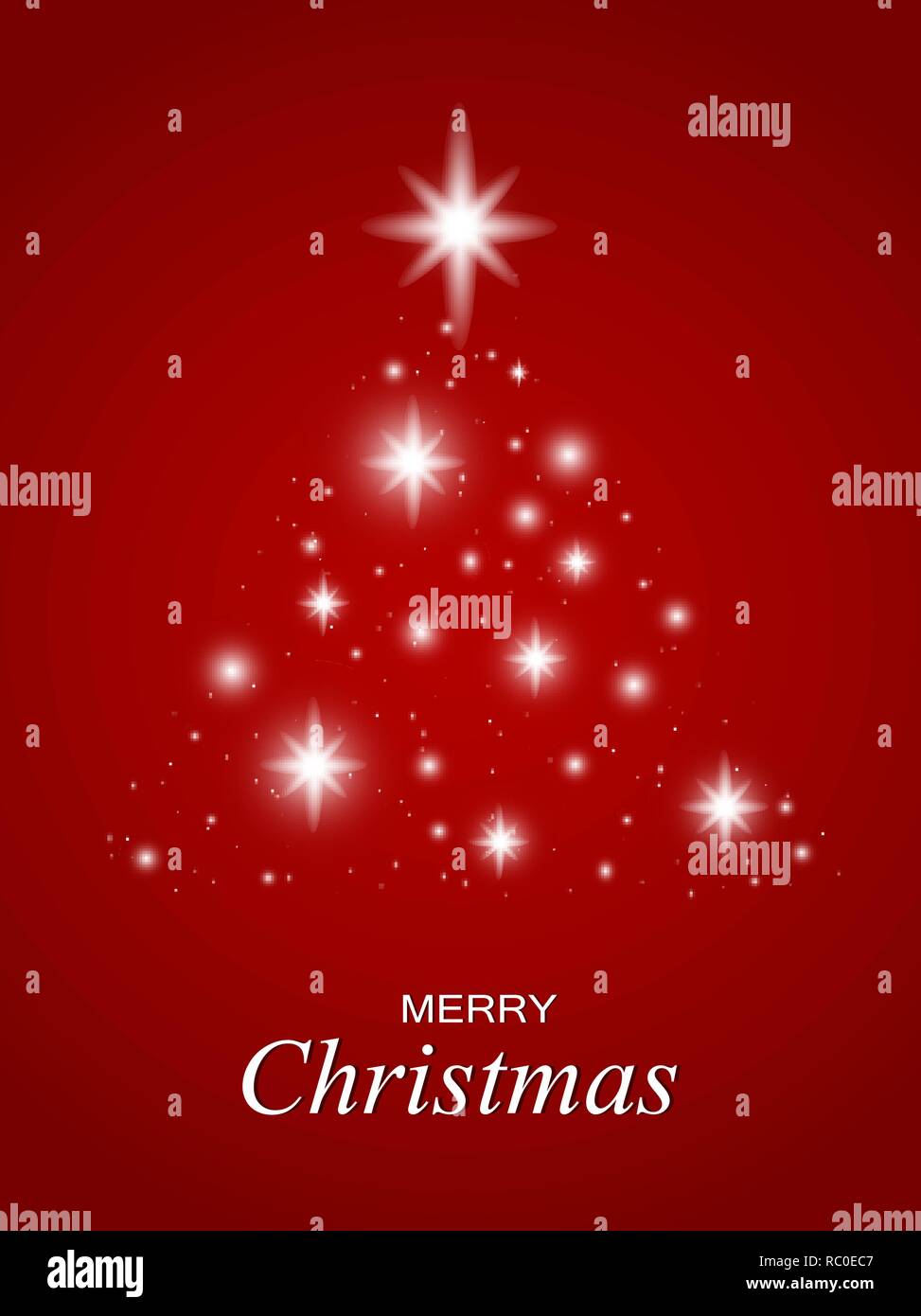 Christmas Tree made, glitter bokeh lights and sparkles. Shining star ...