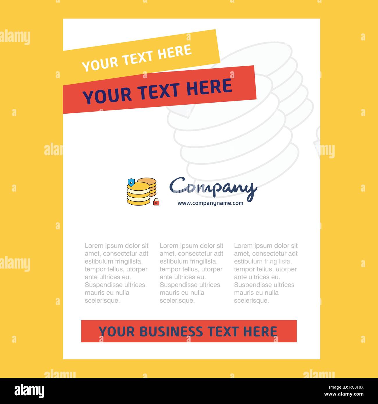 Database Title Page Design for Company profile ,annual report ...