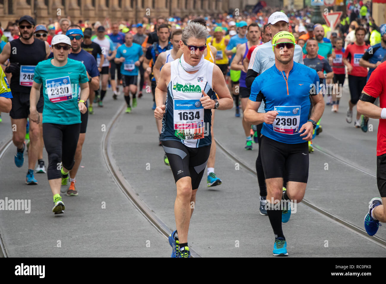 Prague international marathon hi-res stock photography and images - Alamy