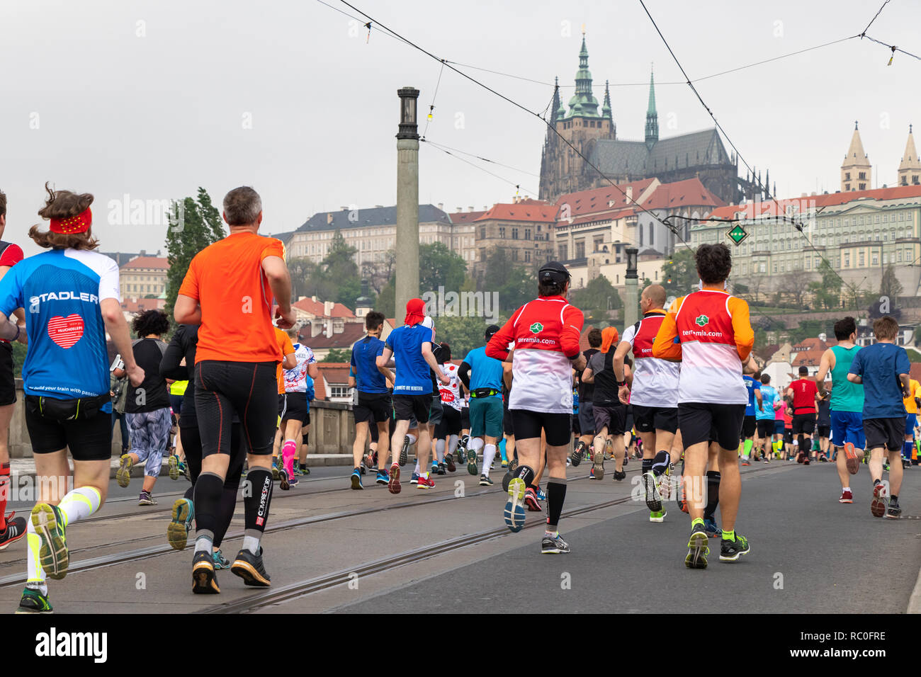 Prague international marathon hi-res stock photography and images - Alamy