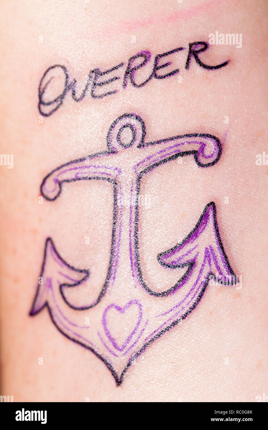 Anchor Infinity Symbol Tattoo