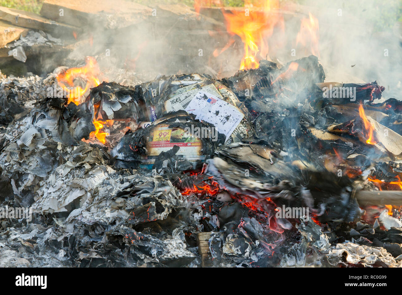 Burning Trash High Resolution Stock Photography and Images - Alamy