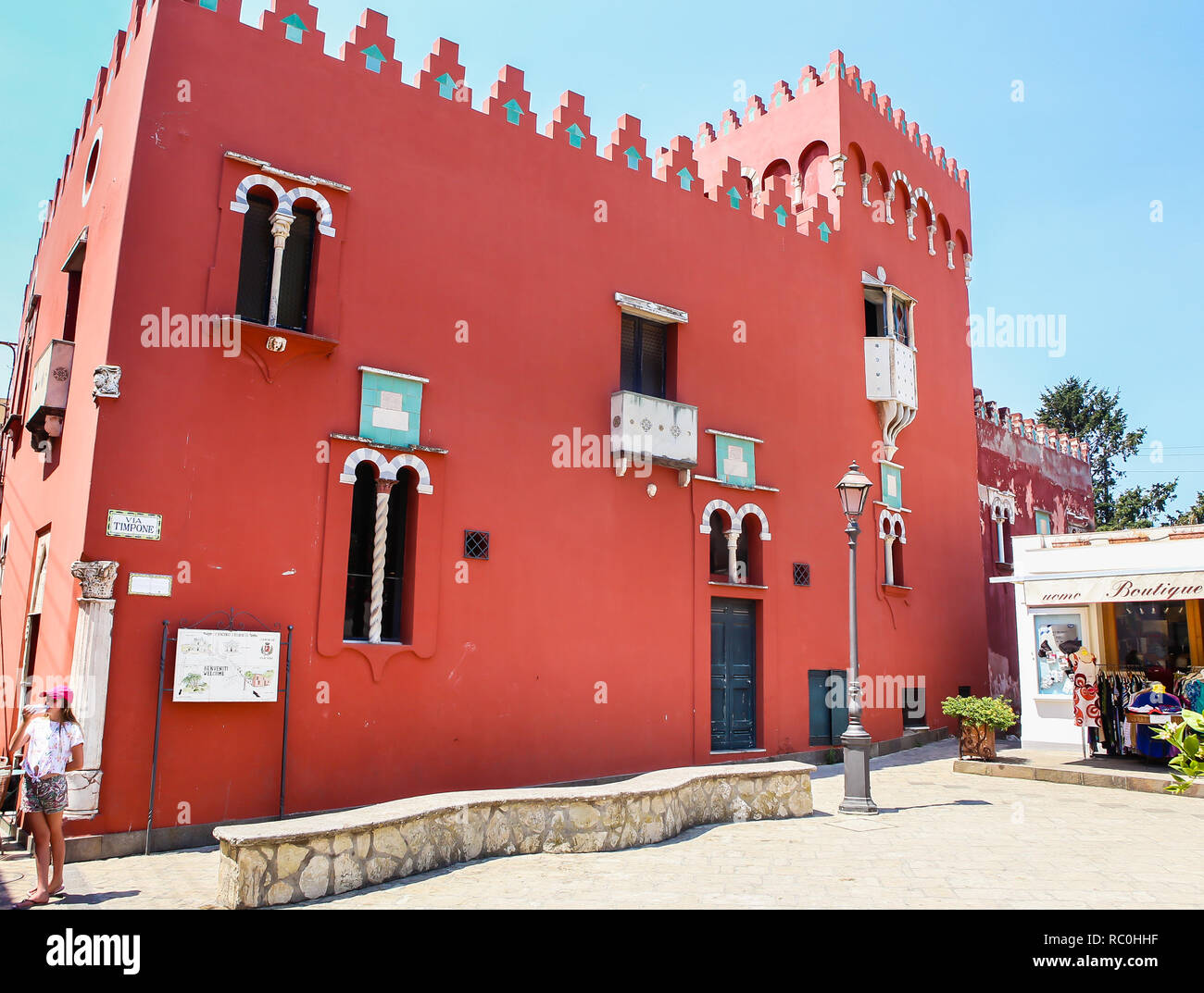 Red House "Casa Rossa" museum in Anacapri, Capri, Italy Stock Photo - Alamy