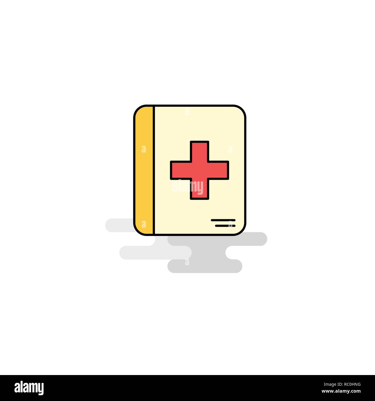 Flat Medical book Icon. Vector Stock Vector Image & Art - Alamy