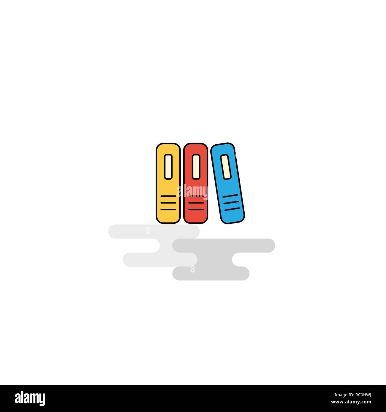 Flat Files Icon. Vector Stock Vector Image & Art - Alamy