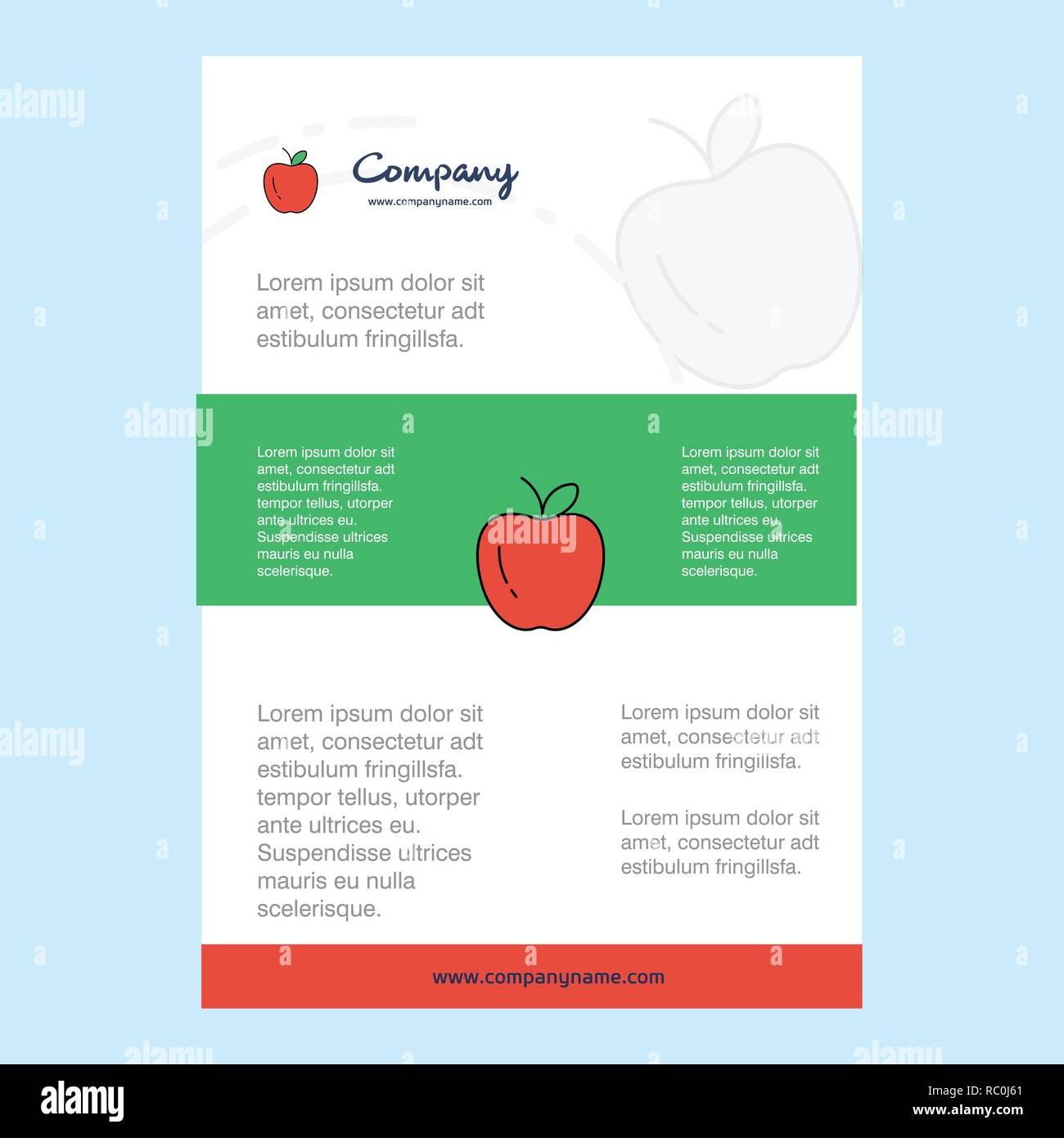 Apple leaflet Stock Vector Images - Alamy