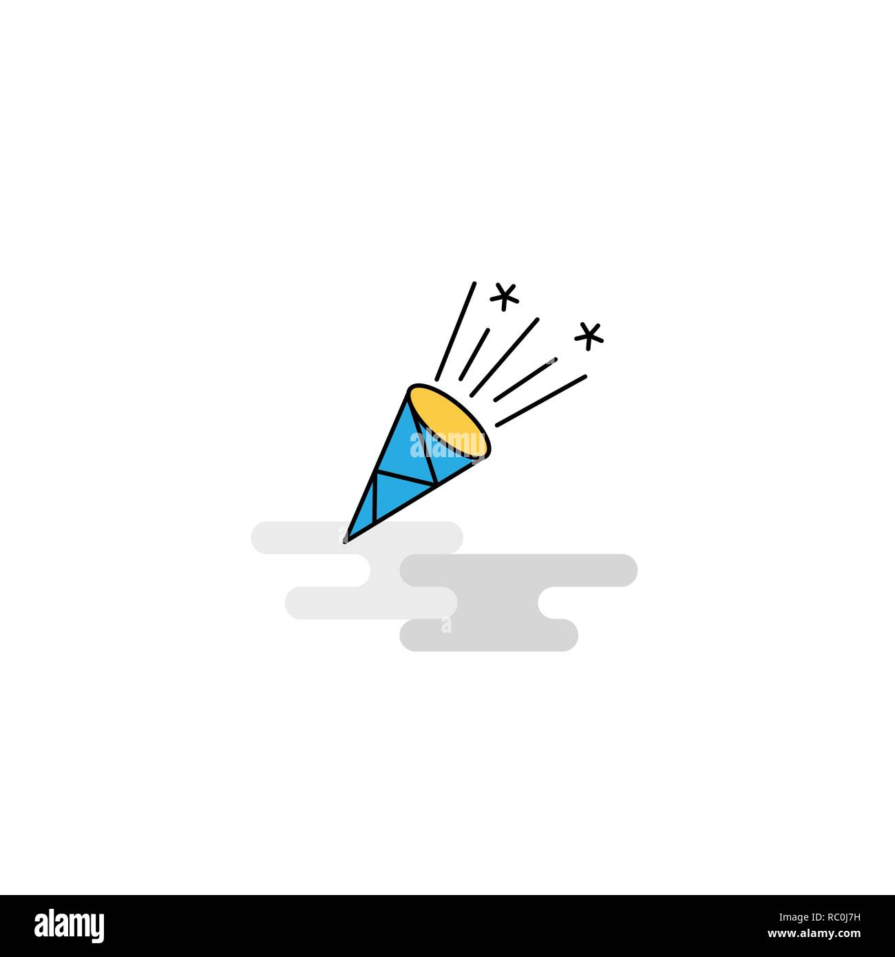Flat Celebration pop Icon. Vector Stock Vector Image & Art - Alamy