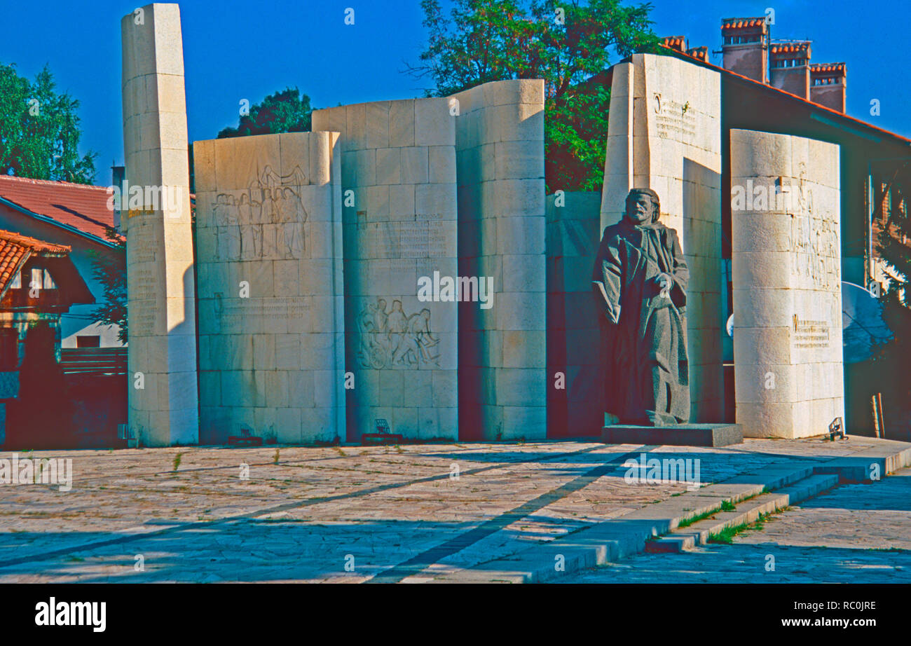 Bansko Bulgaria Monument of Neofit Rilski Paisii Hilendarski Stock ...