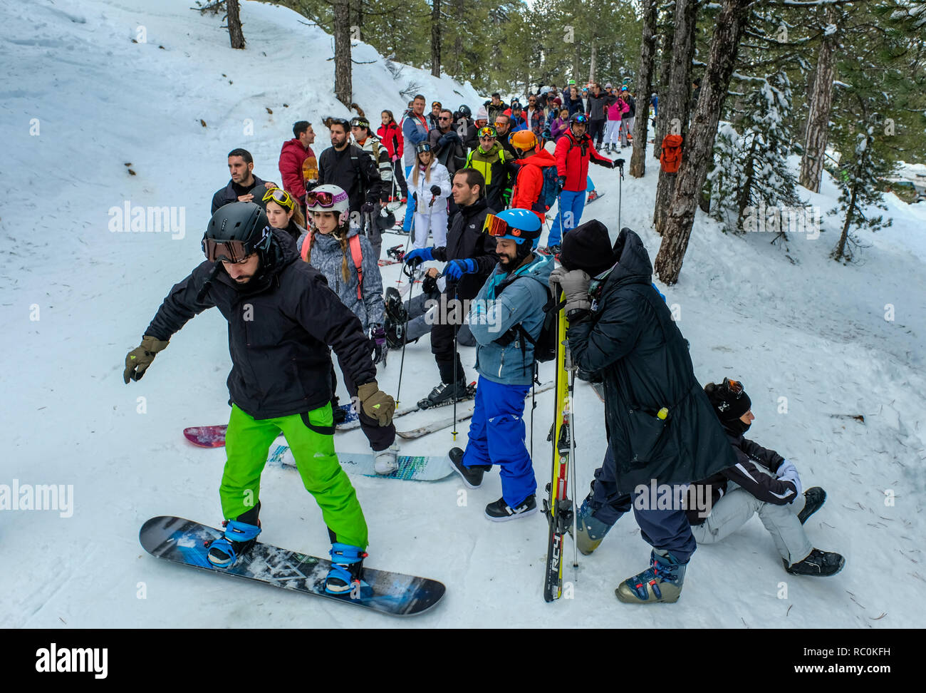 Skiing centre troodos mountains hi-res stock photography and images - Alamy