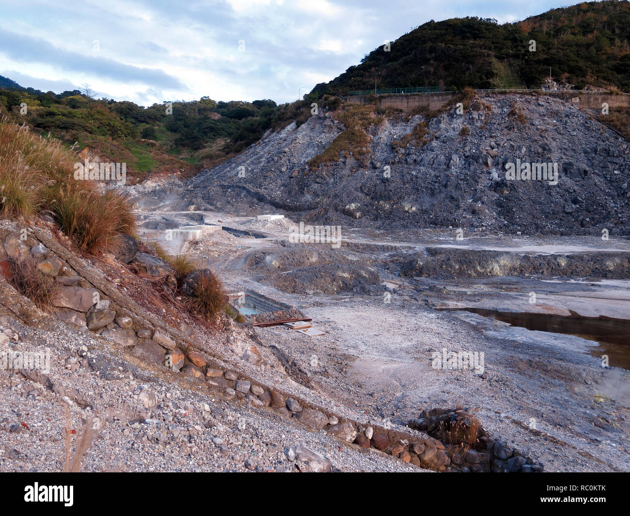 Old sulfur mining area near Yangmingshan, As the source of the thermal ...