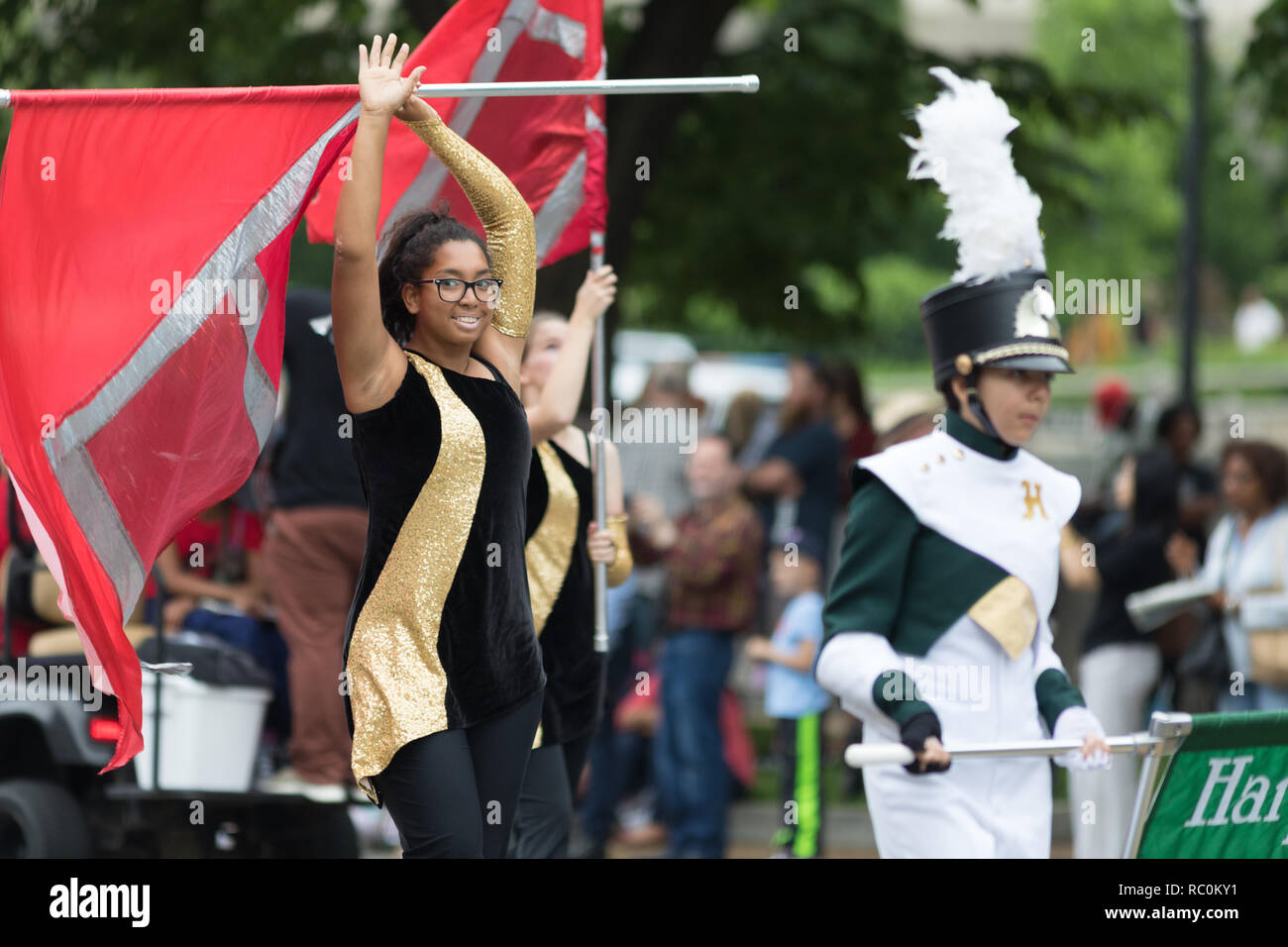 Washington, D.C., USA - May 28, 2018: The National Memorial Day Parade ...