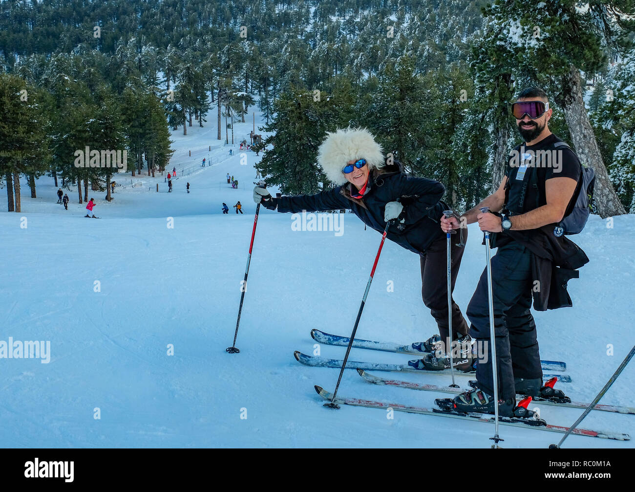 Skiers and snow boarders enjoy fine conditions at the Sun Valley ski ...