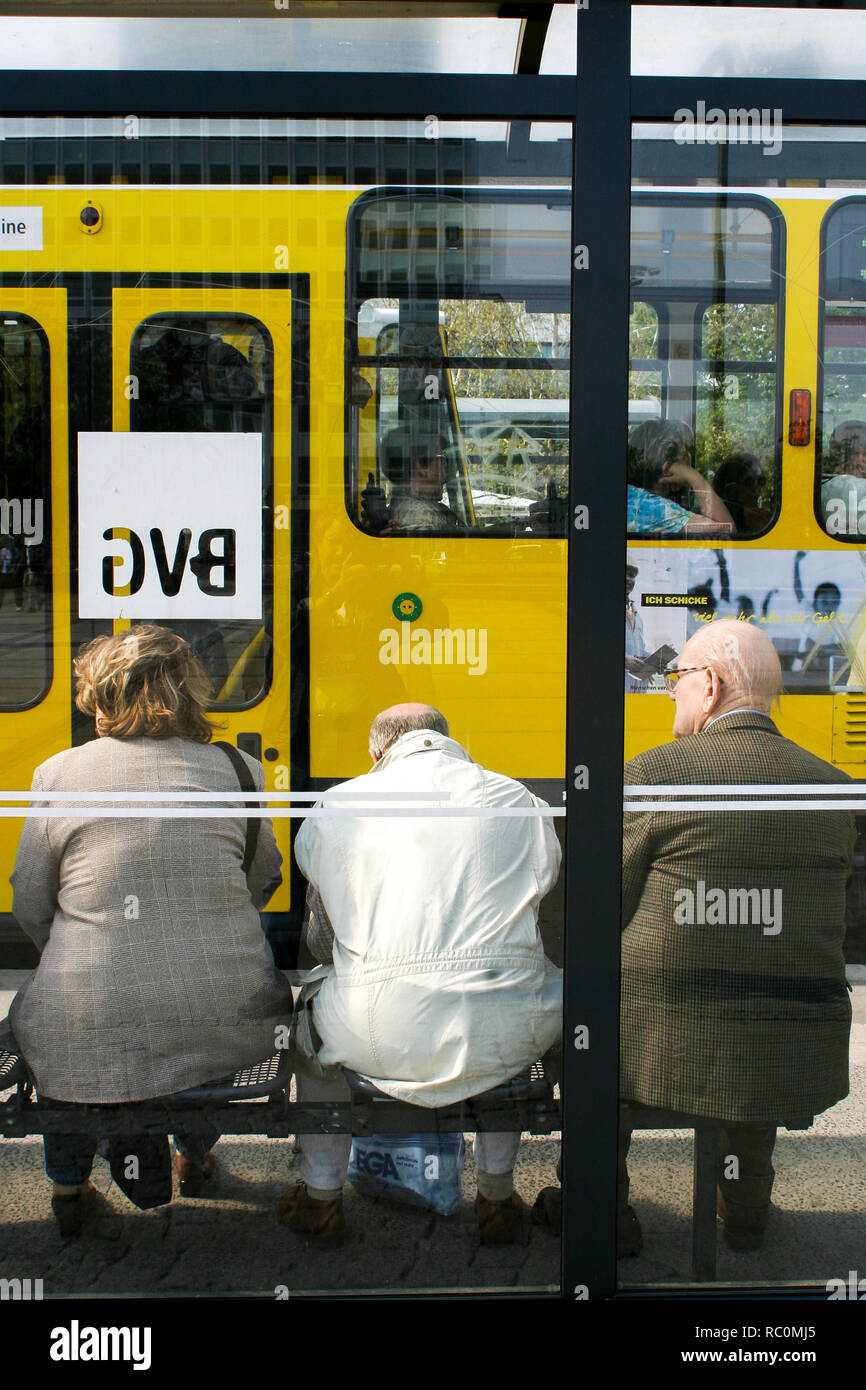 Tram unit at Alexanderplatz, Mitte district, Berlin, Germany Stock ...