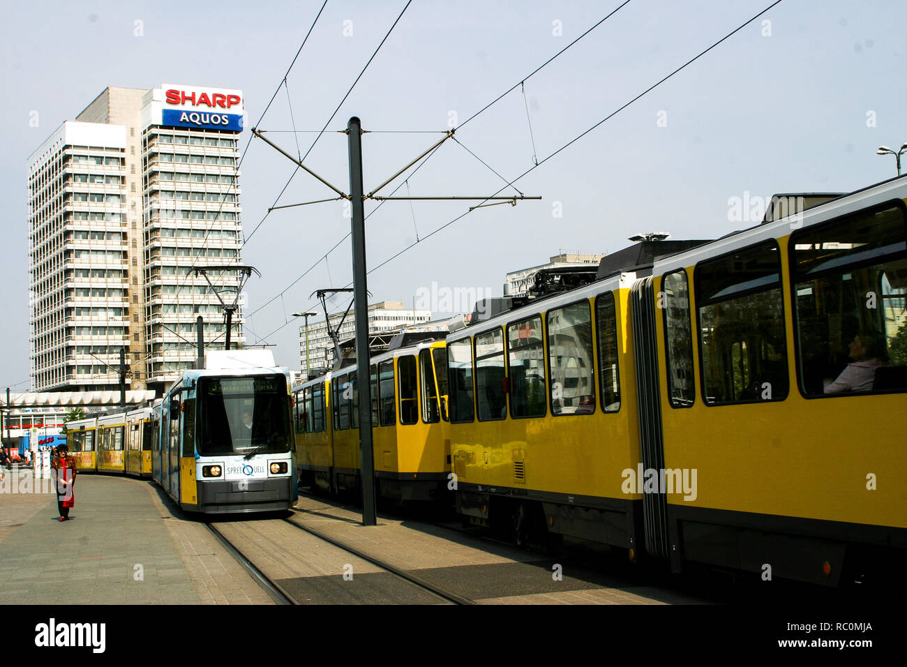 Tram unit at Alexanderplatz, Mitte district, Berlin, Germany Stock ...
