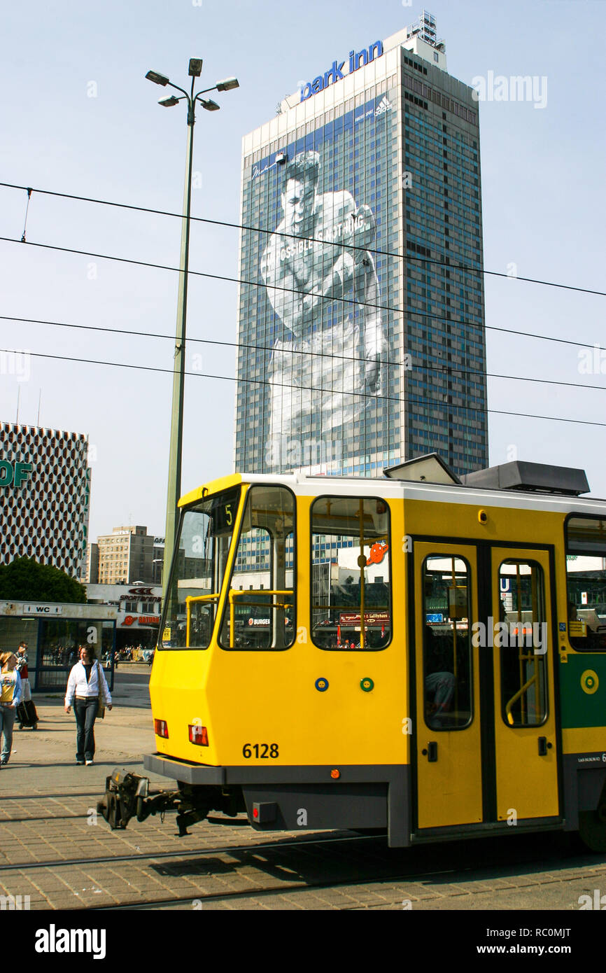 Tram unit at Alexanderplatz, Mitte district, Berlin, Germany Stock ...