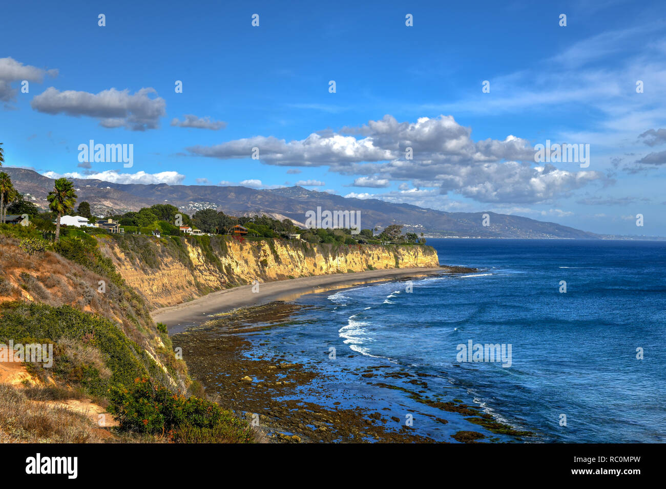 Point Dume State Beach and Preserve in Malibu, California Stock Photo ...