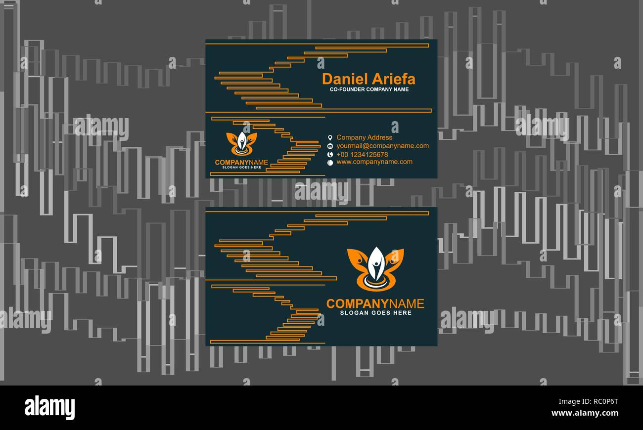 Business Card Clean Modern Template Vector Stock Vector Image & Art - Alamy