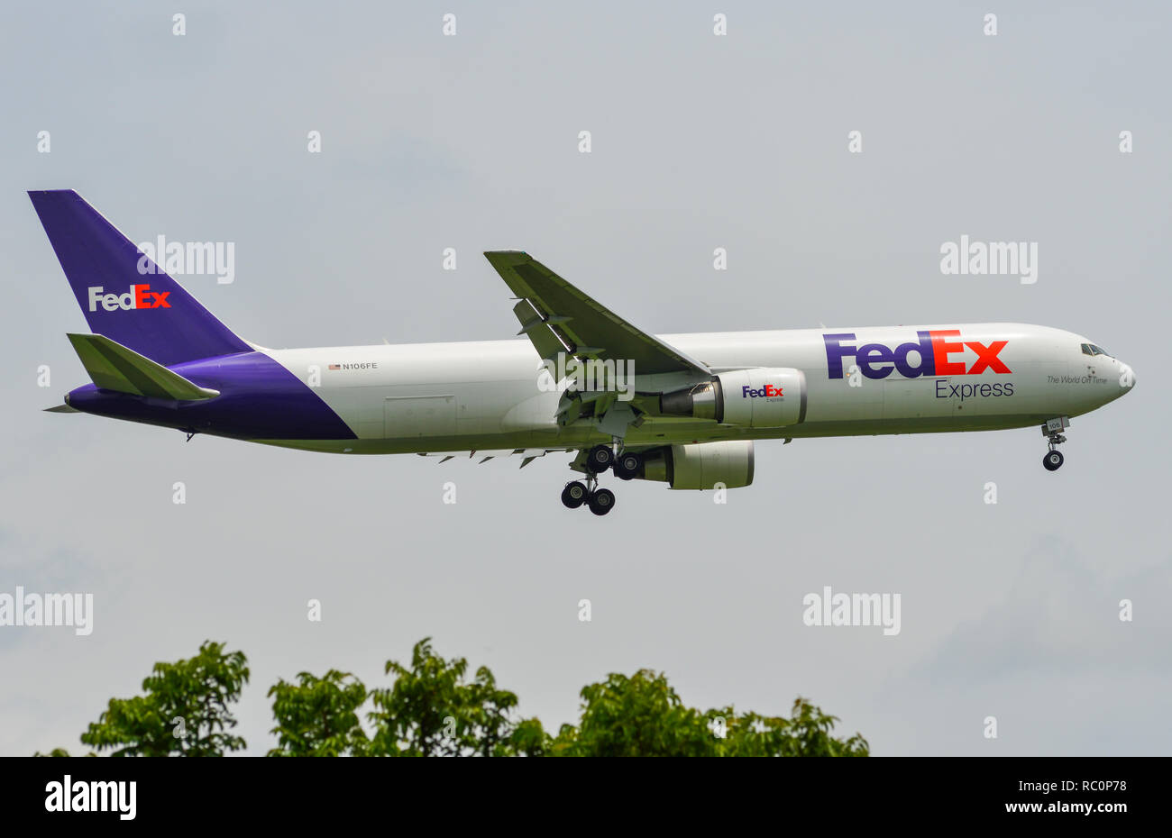 Bangkok, Vietnam - Sep 17, 2018. A Boeing 767-300ER airplane of Federal ...