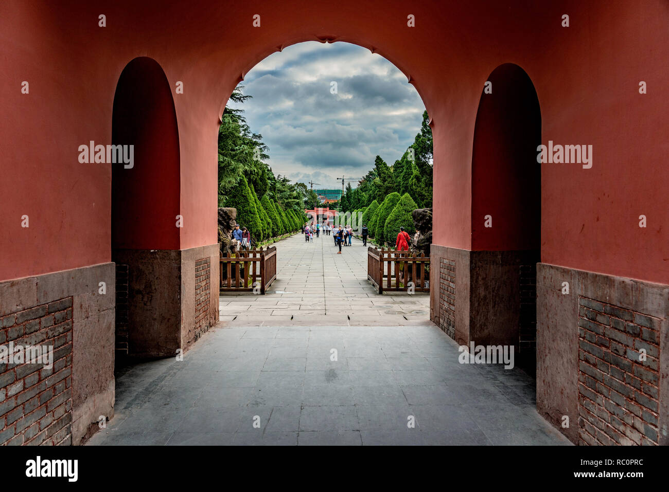 CHENGDU, CHINA - SEPTEMBER 25: Old traditional architecture at Jinli ...