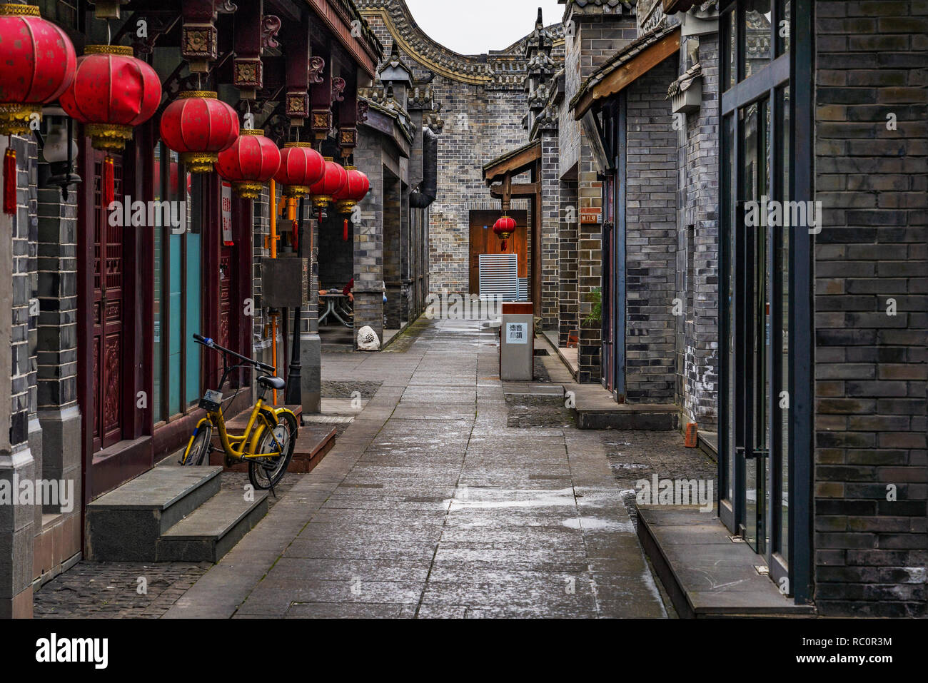 Traditional ancient chinese historic old town architecture culture hi ...