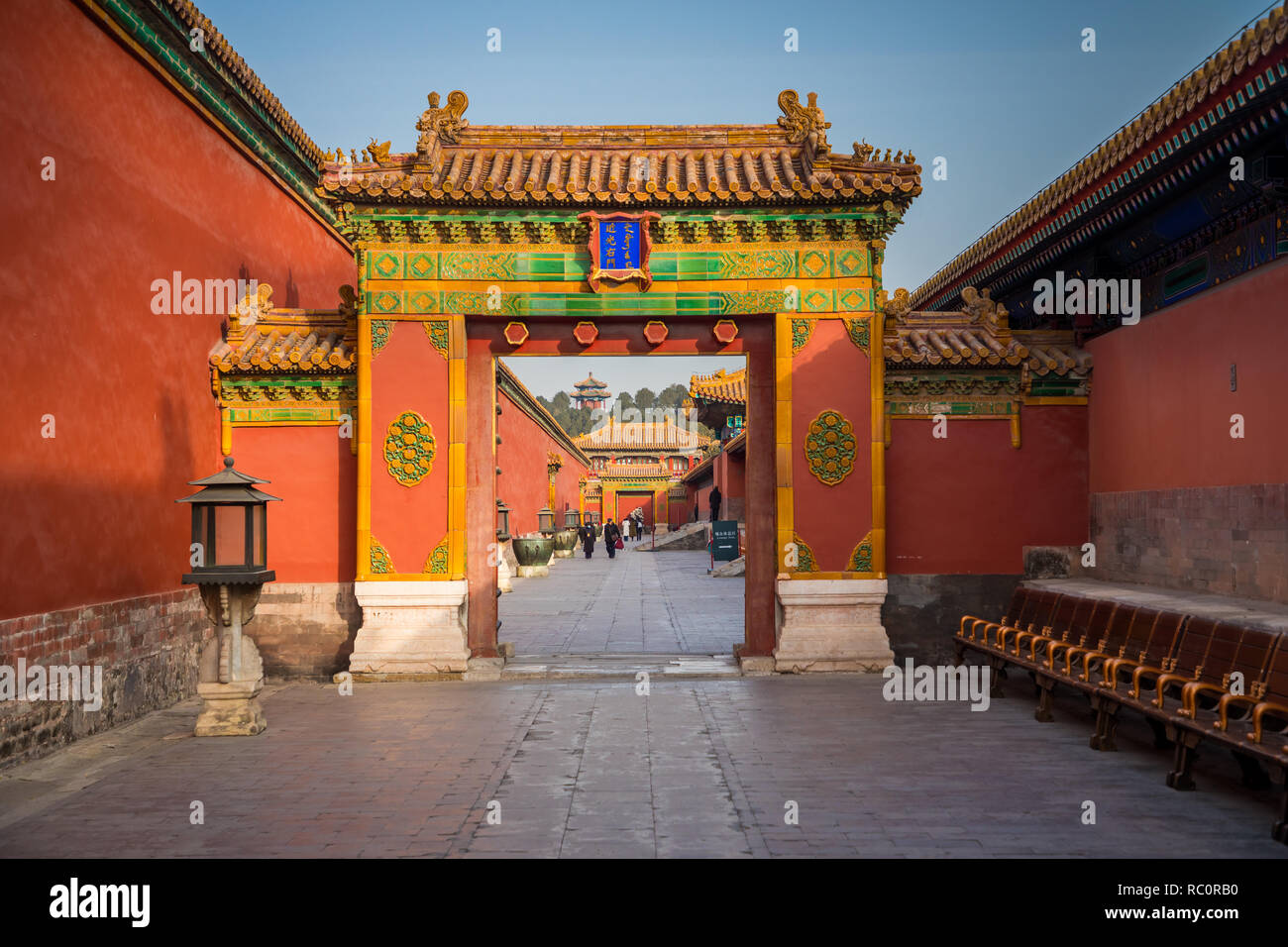 The Forbidden City is a palace complex in central Beijing, China Stock ...