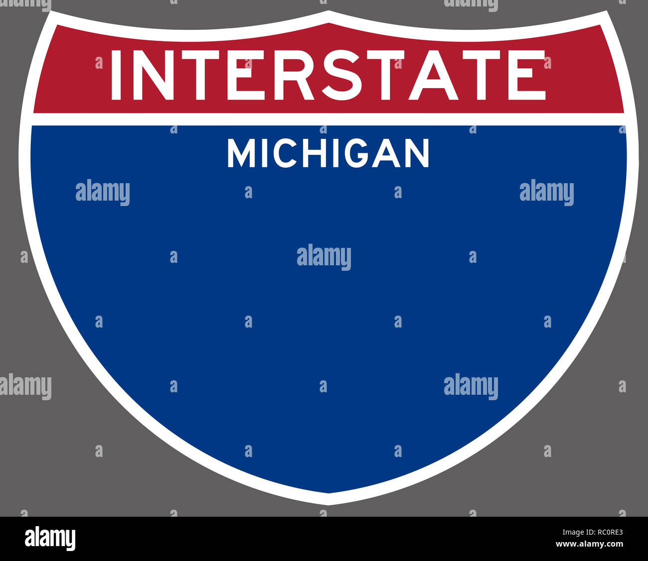interstate michigan sign highway route american usa transport ...