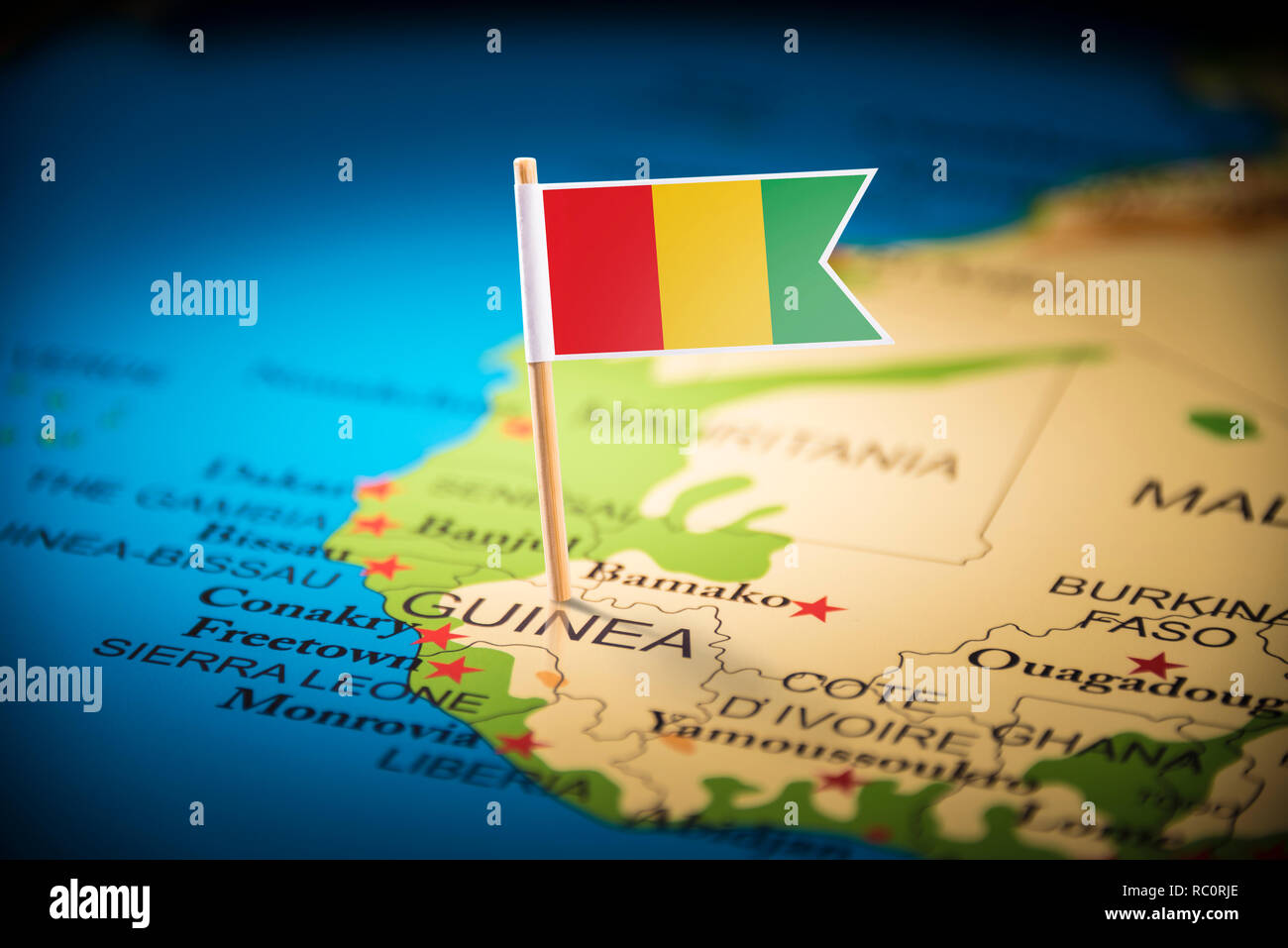 3d map of guinea hi-res stock photography and images - Alamy