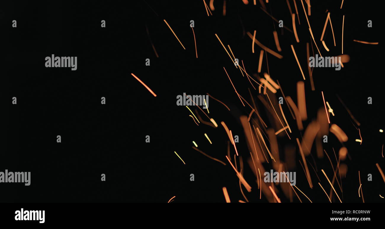 Fire sparks overlay flying up hi-res stock photography and images - Alamy