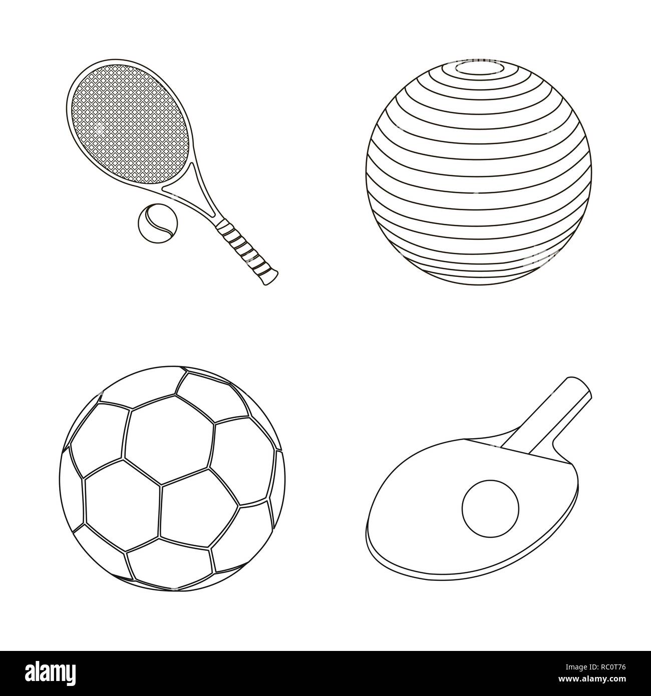 different,equipment,round,entertainment,racket,sphere,team,ball,soccer ...