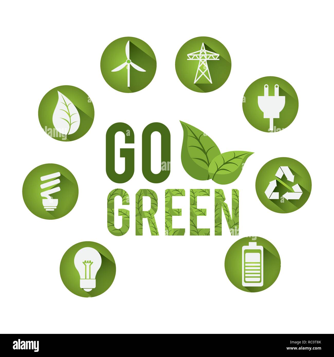 Go green design Stock Vector Image & Art - Alamy