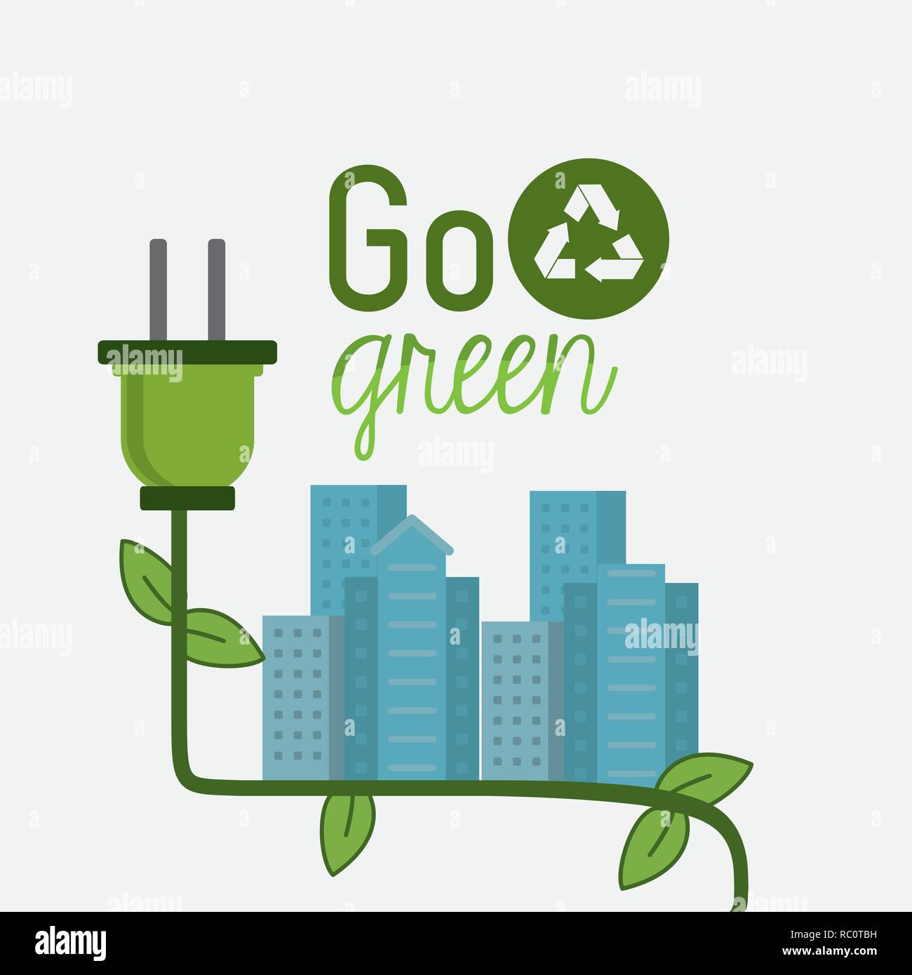 Go green design Stock Vector Image & Art - Alamy