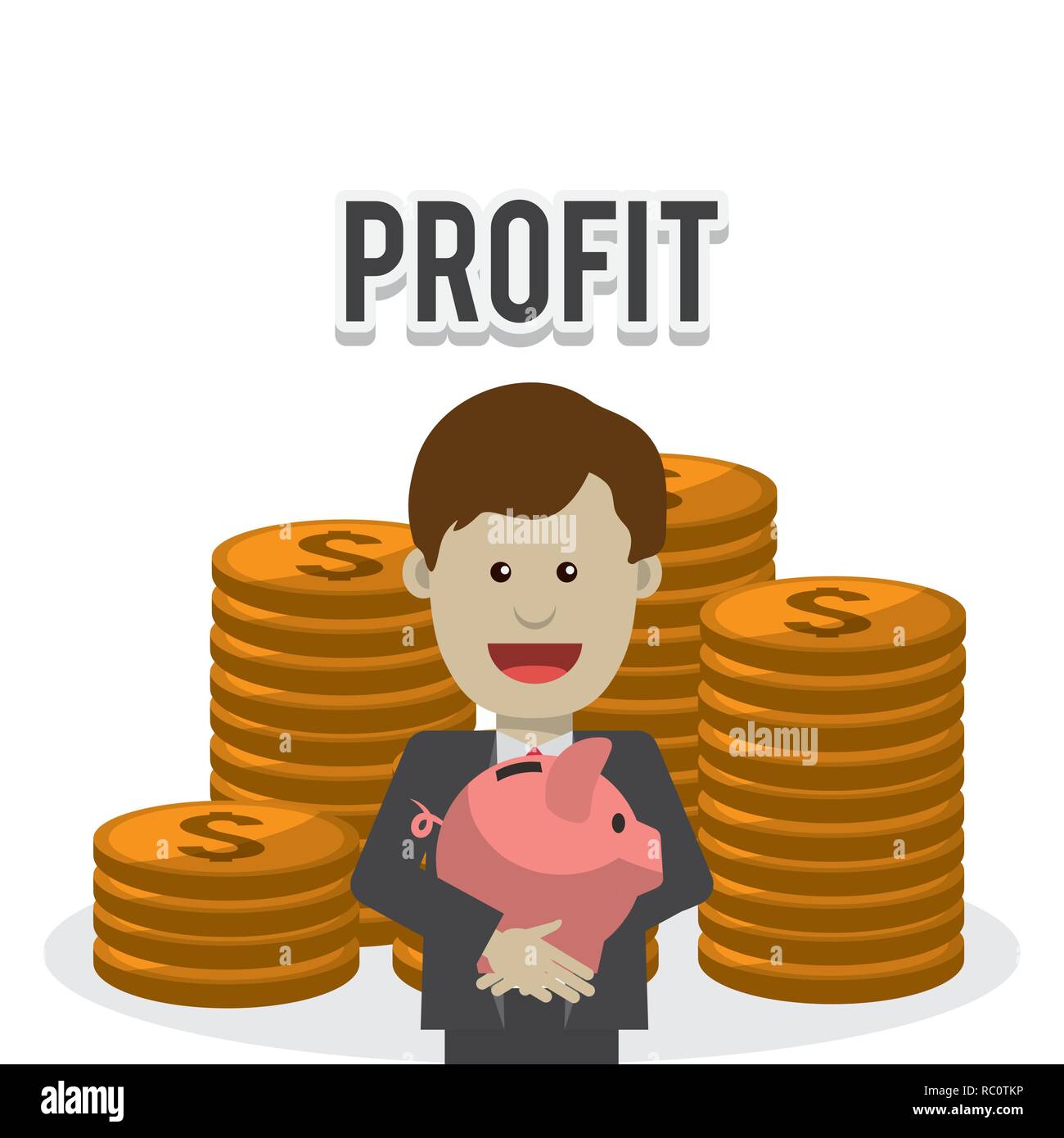 Profit icons design Stock Vector Image & Art - Alamy