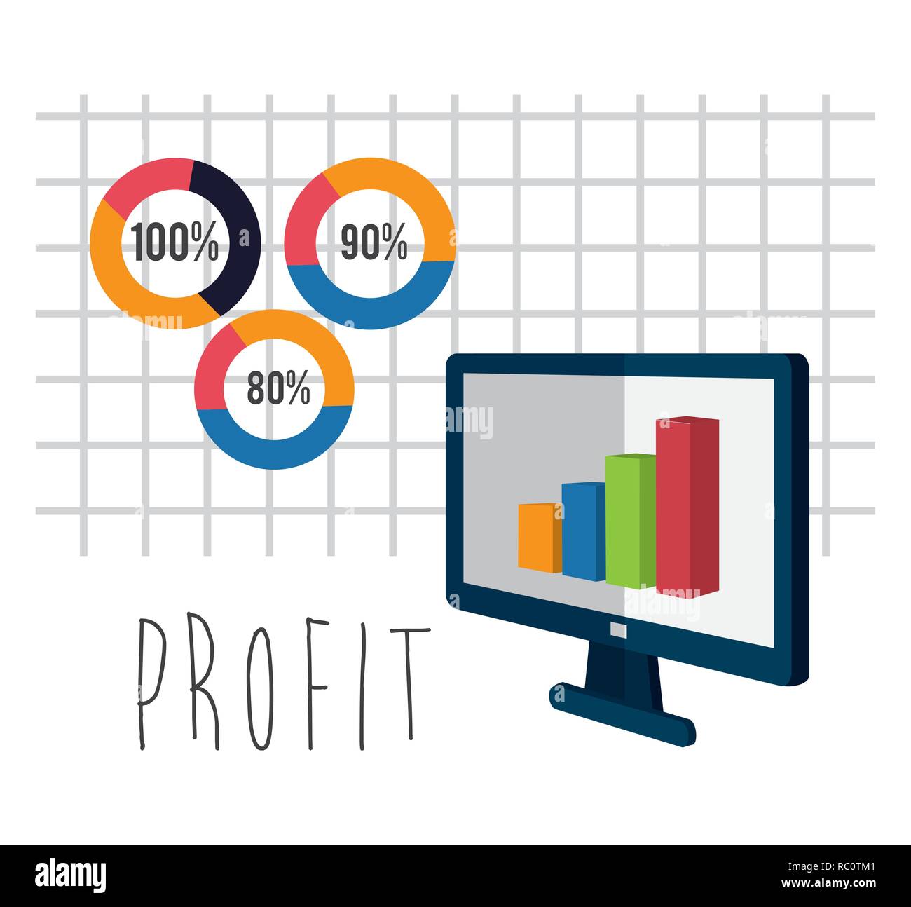 Profit icons design Stock Vector Image & Art - Alamy
