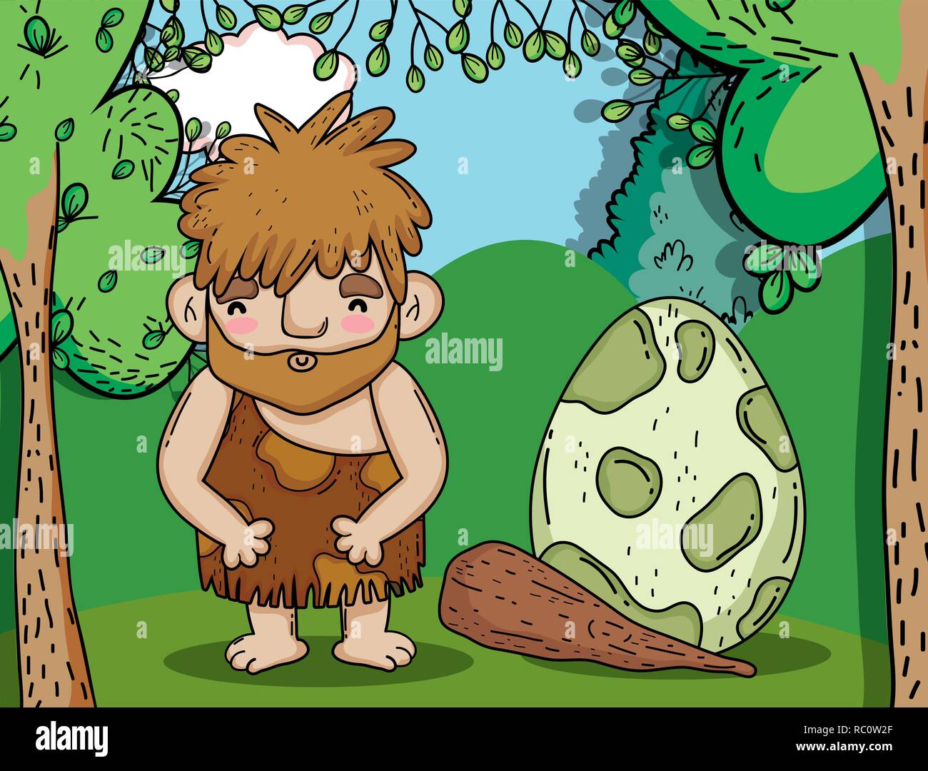 Hunting dinosaurs Stock Vector Images - Alamy