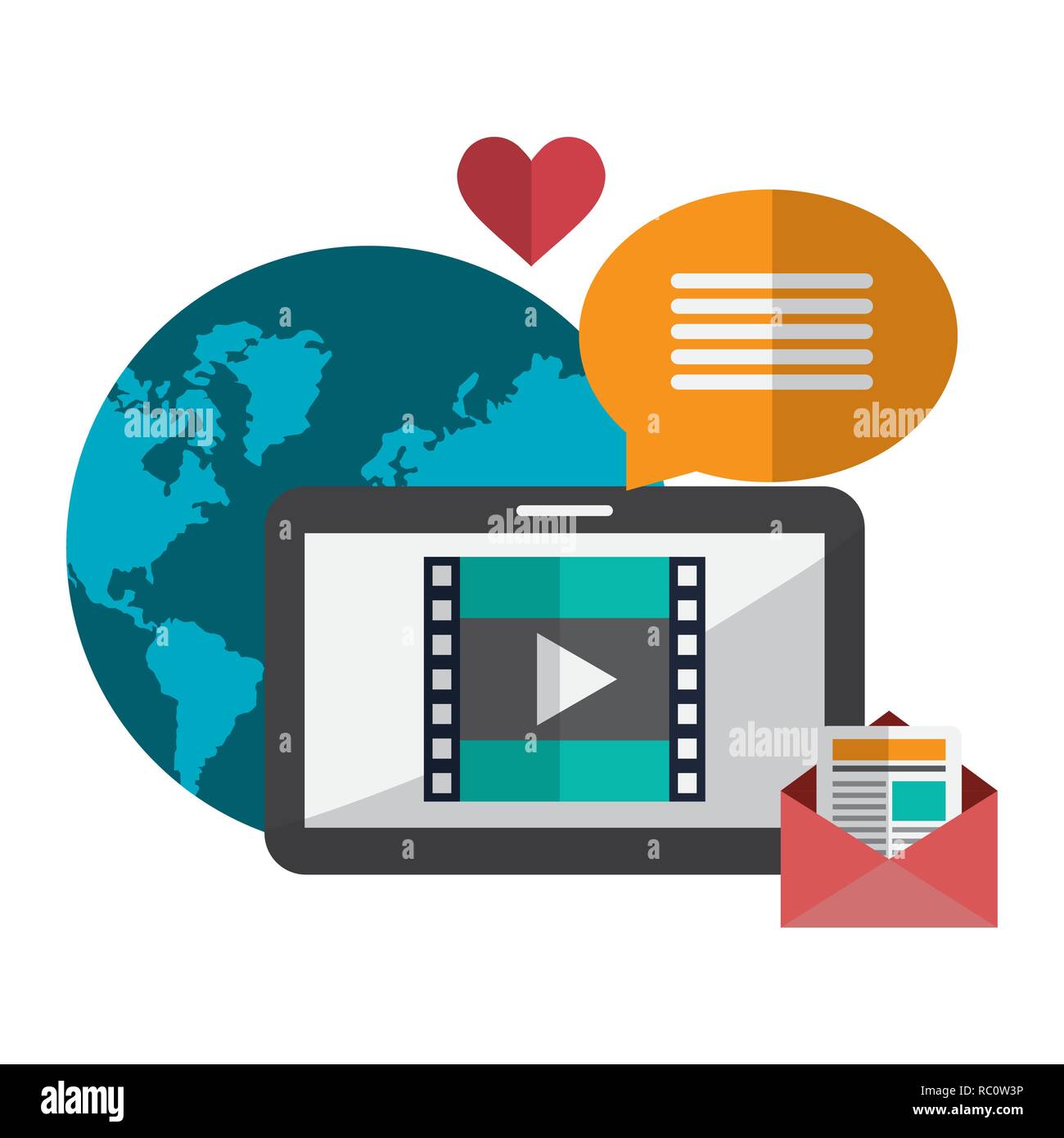 Blog design icons Stock Vector Image & Art - Alamy