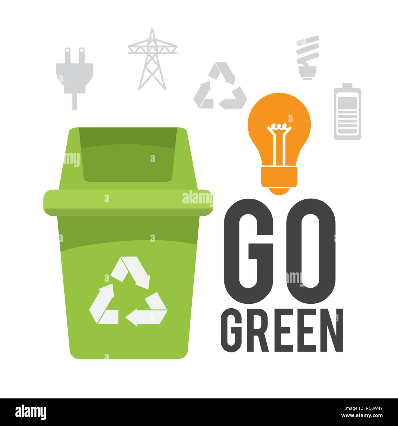 Go green design Stock Vector Image & Art - Alamy