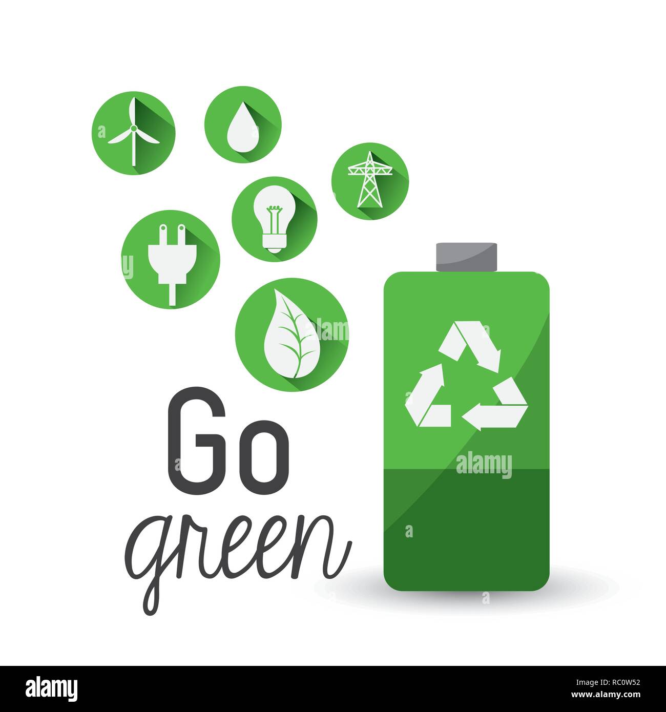 Go green design Stock Vector Image & Art - Alamy