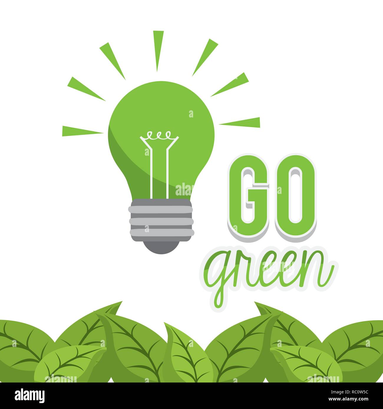Go green design Stock Vector Image & Art - Alamy