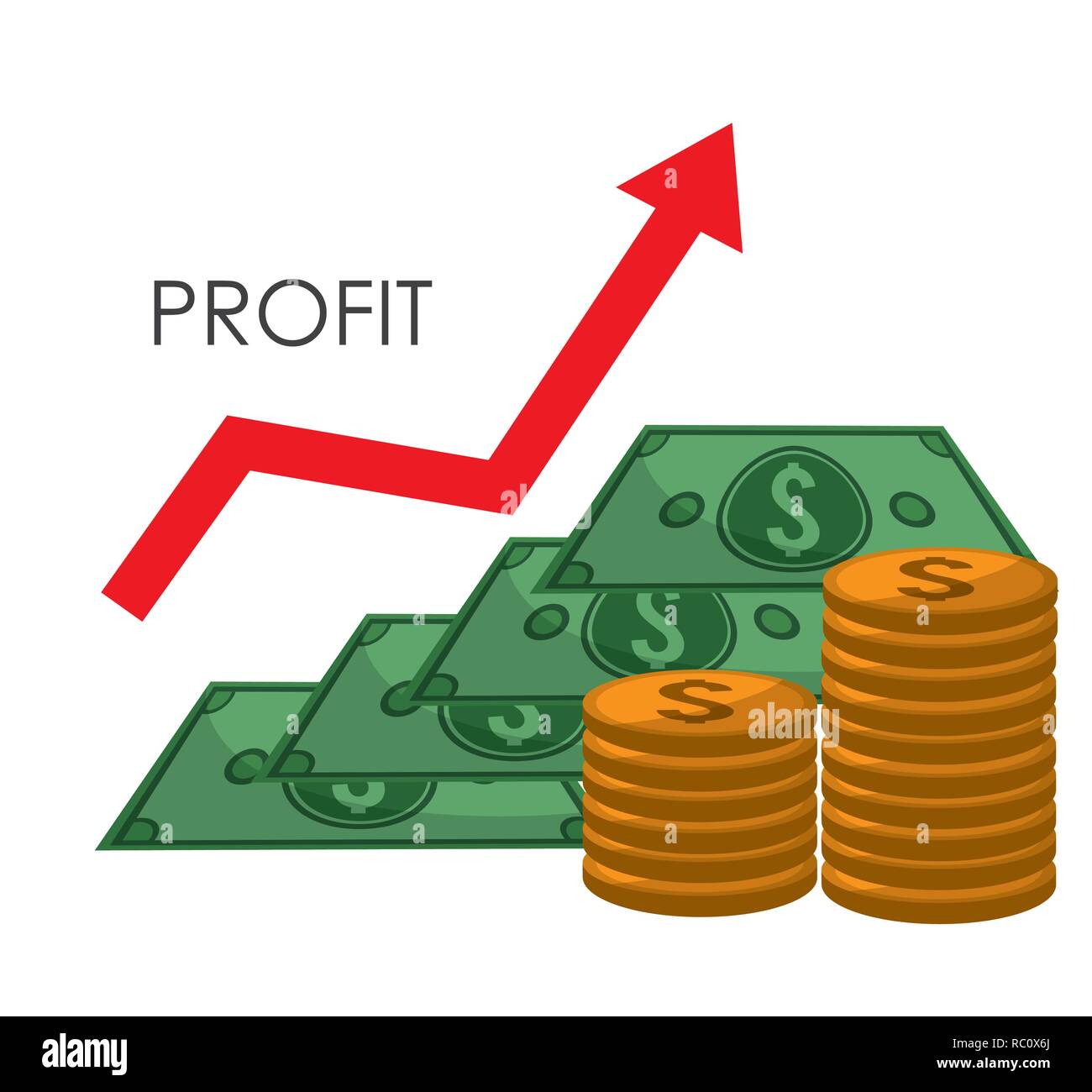 Profit icons design Stock Vector Image & Art - Alamy