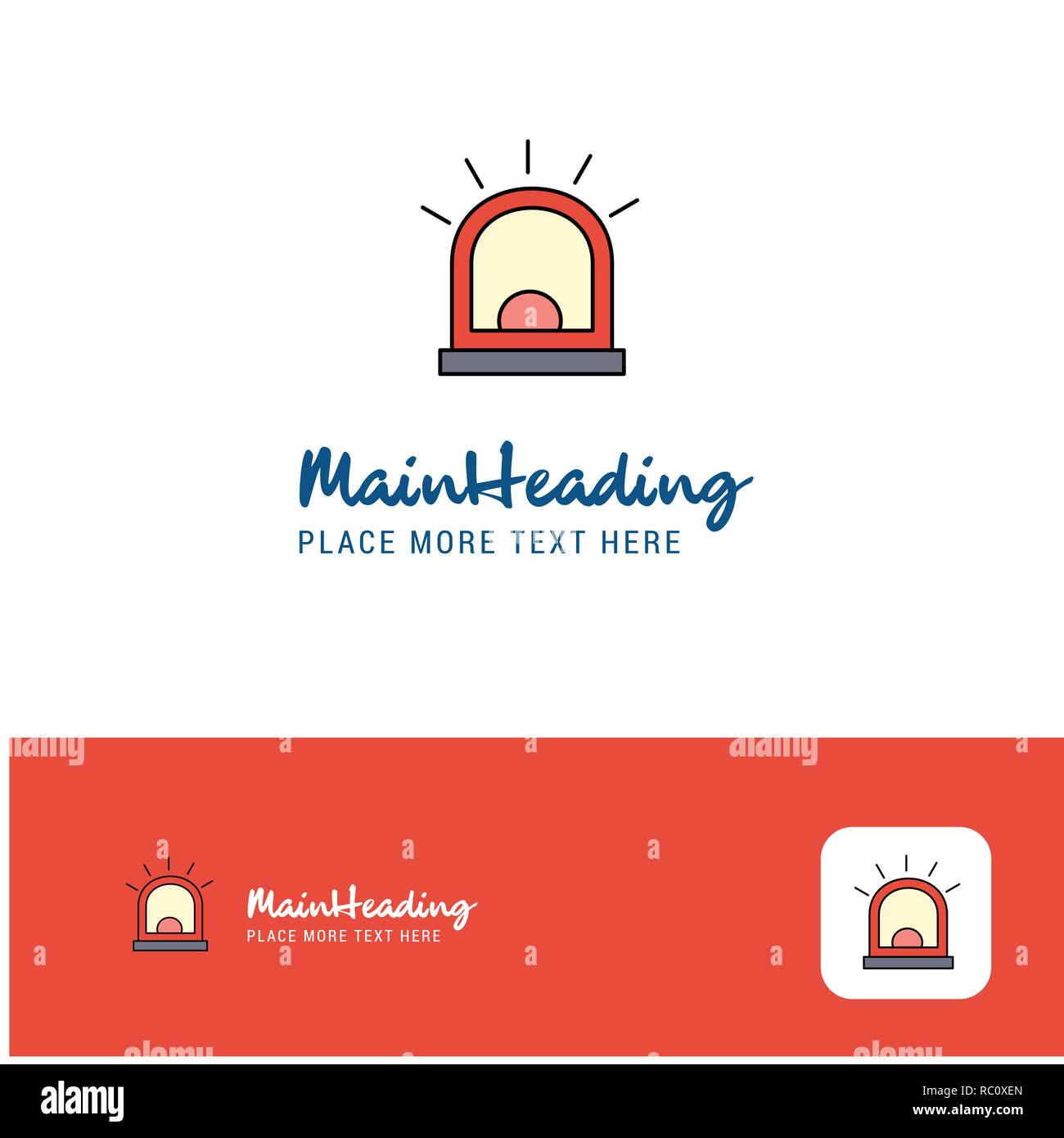 Creative Alarm Logo Design. Flat color Logo place for Tagline. Vector ...