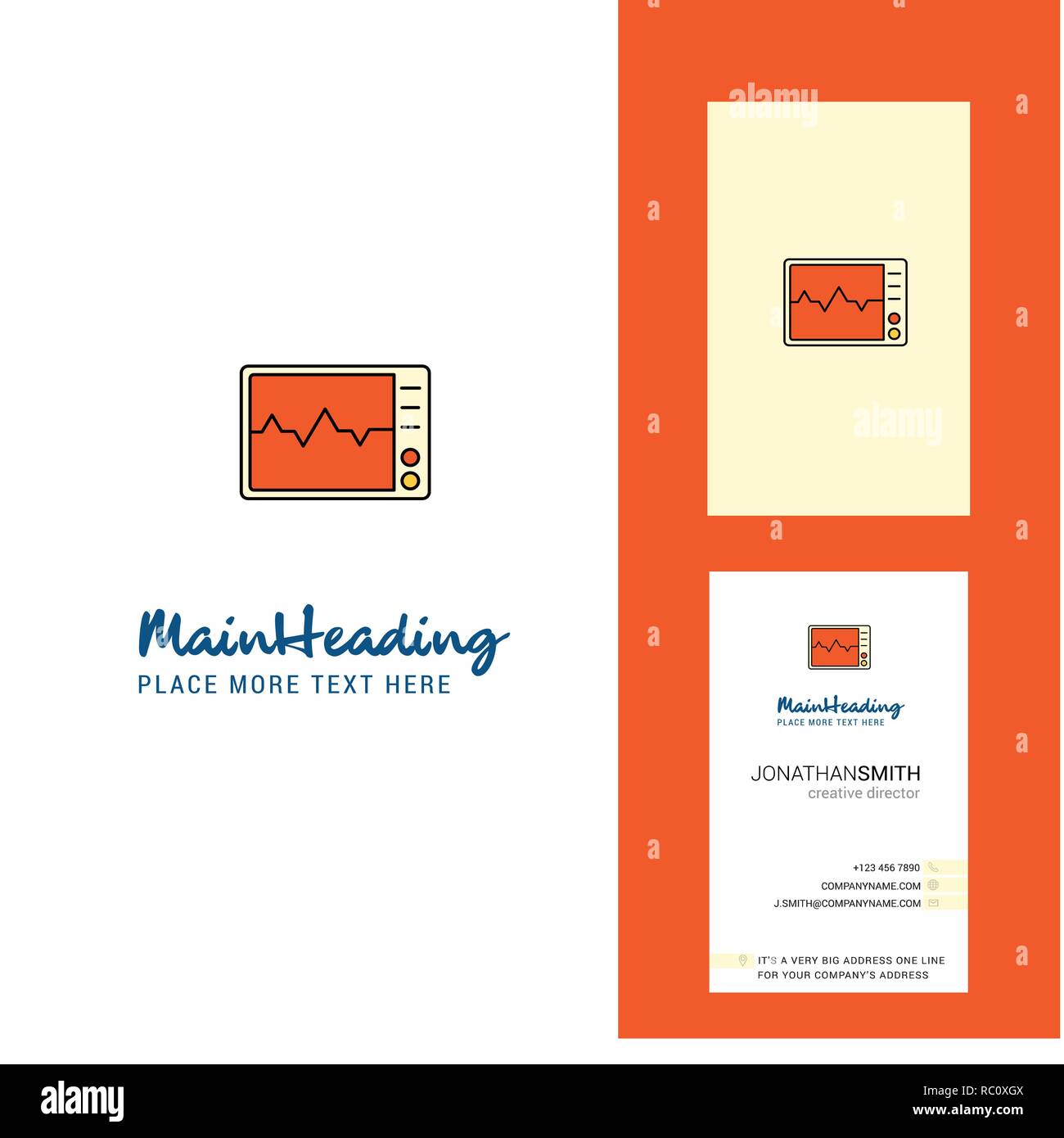 Ecg card Stock Vector Images - Alamy