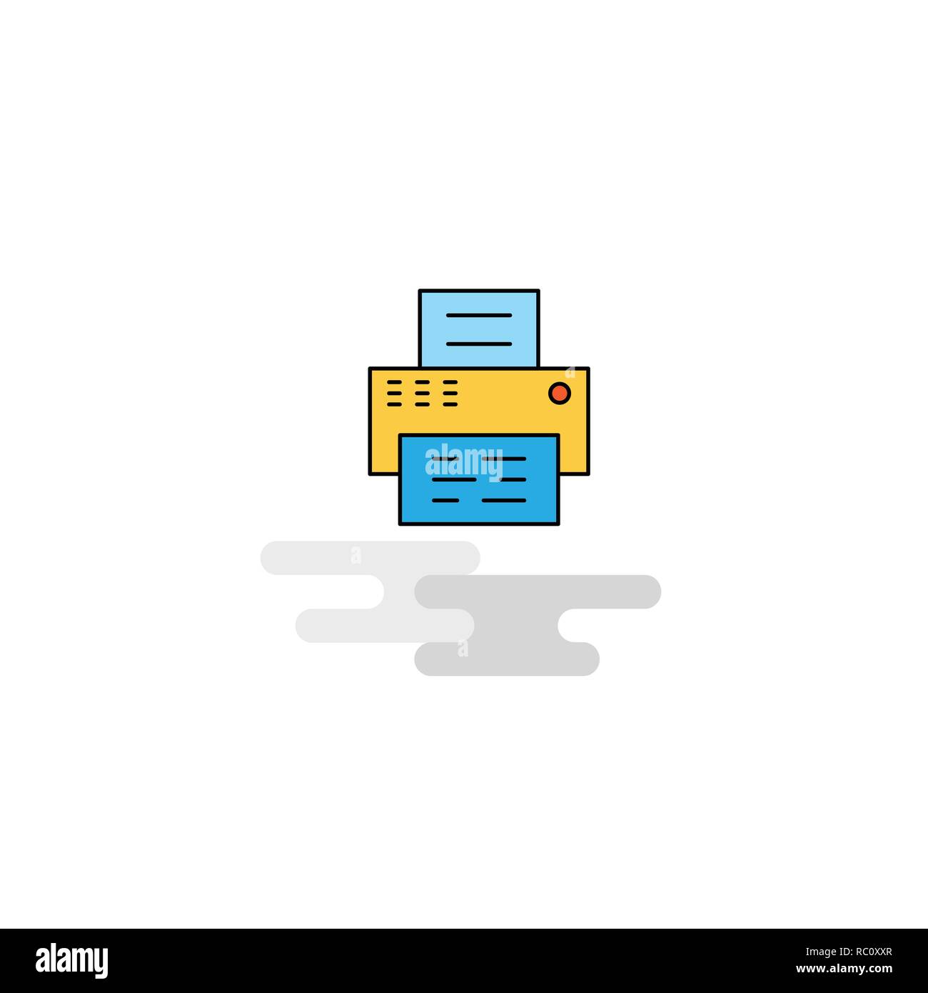 Flat Printer Icon. Vector Stock Vector Image & Art - Alamy