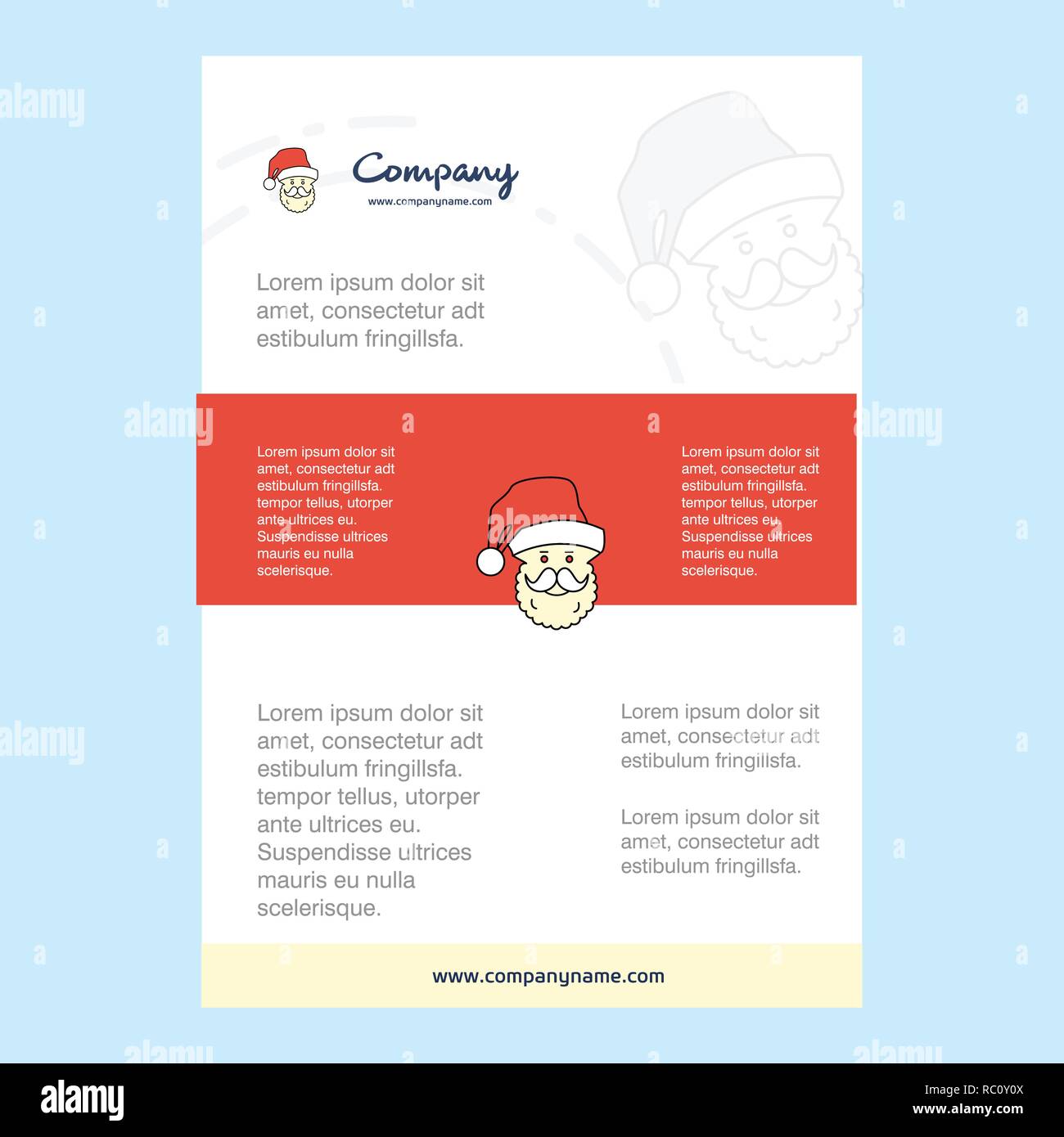 Template layout for Santa clause comany profile ,annual report ...