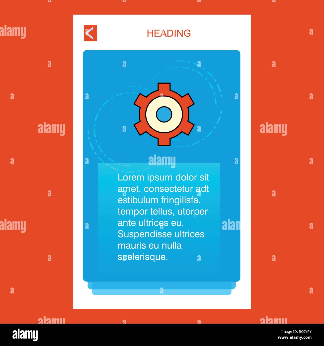 Setting gear mobile vertical banner design design. Vector Stock Vector ... Setting gear mobile vertical banner design design. Vector Stock Vector ...
