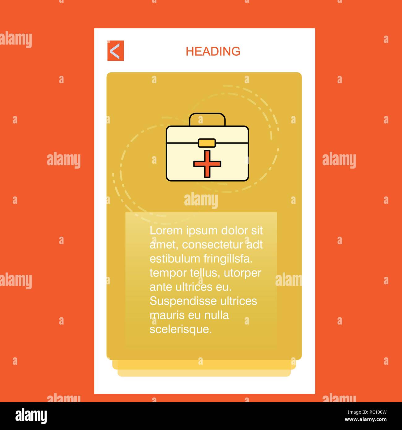 First aid box mobile vertical banner design design. Vector Stock Vector ...