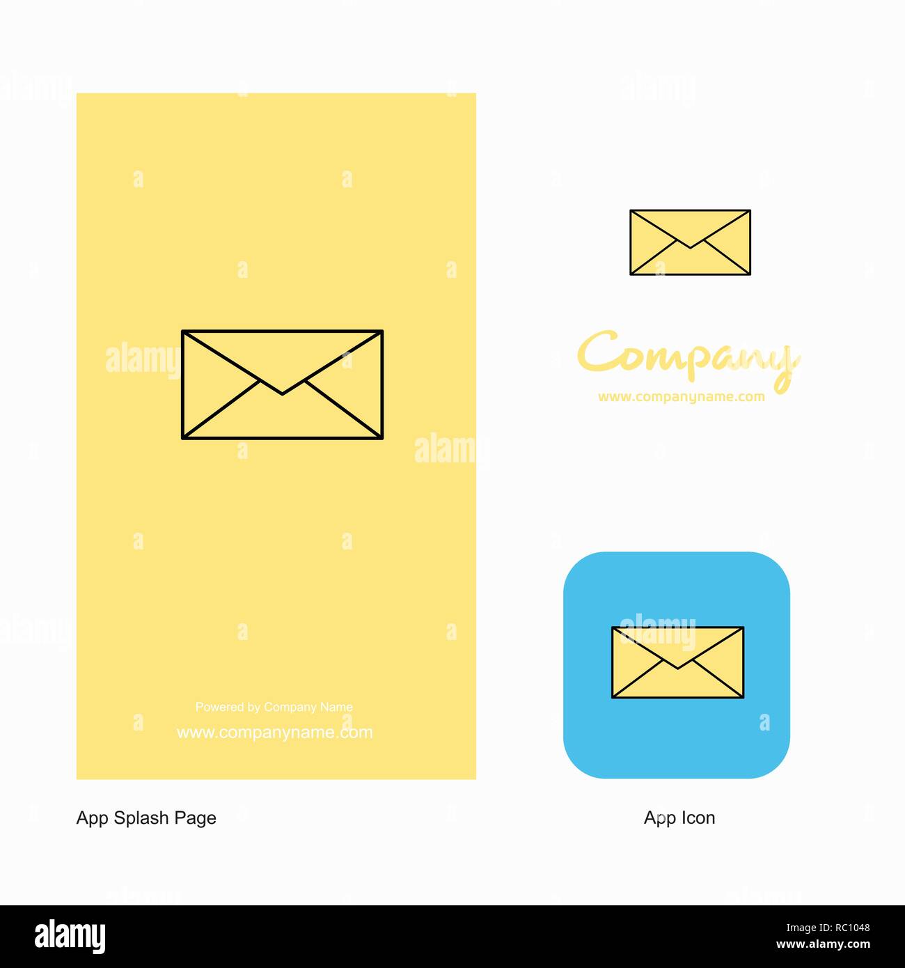 Message Company Logo App Icon and Splash Page Design. Creative Business ...