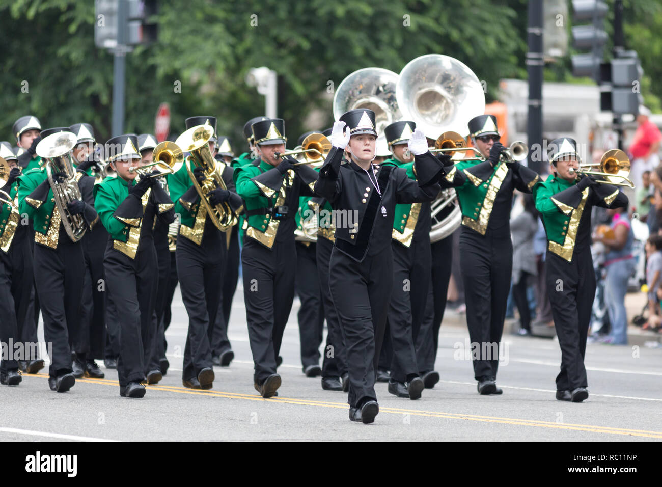 Washington, D.C., USA - May 28, 2018: The National Memorial Day Parade ...