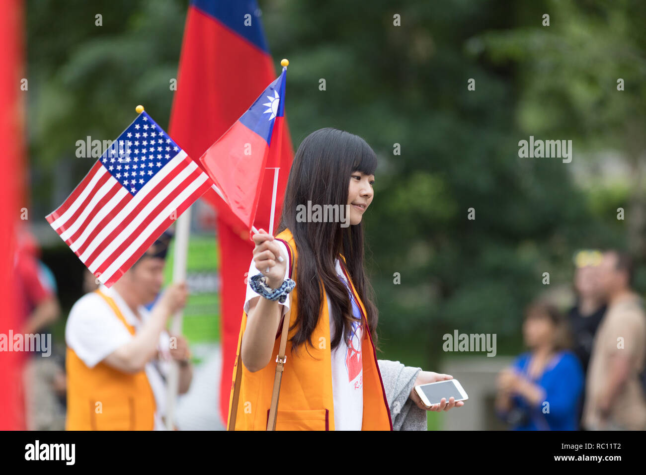 Washington, D.C., USA - May 28, 2018: The National Memorial Day Parade ...
